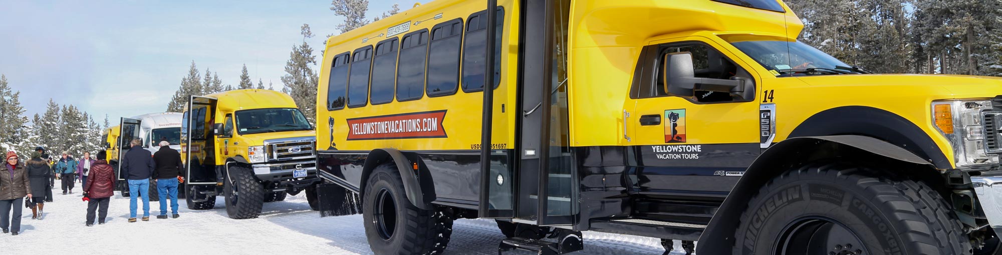 Guided Snowcoach Tours in West Yellowstone and Two Top