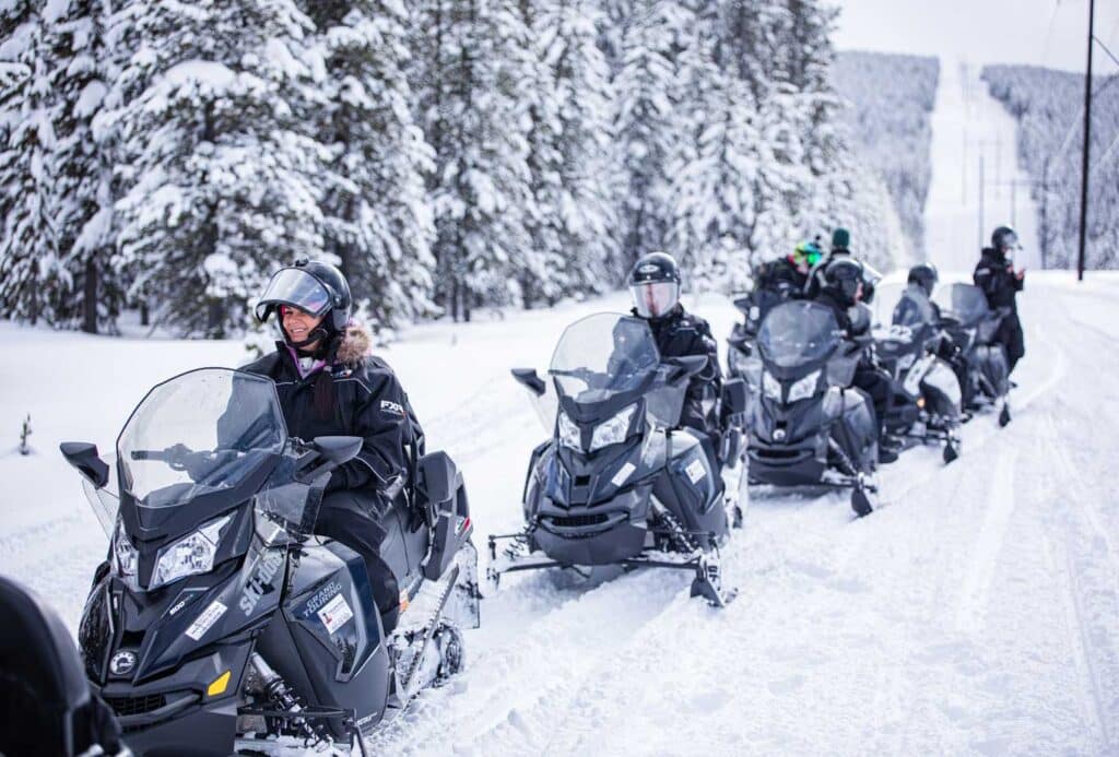 Snowmobile Rentals in West Yellowstone and Two Top